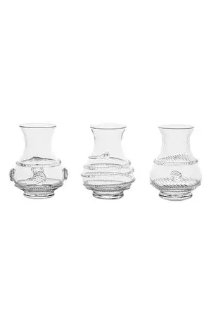 JULISKA Set Of 3 Mini Vases - Clear