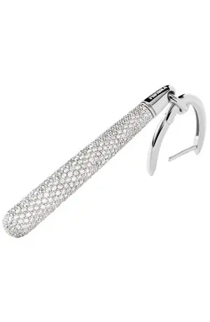 PDPAOLA Pavé Supreme Jupiter Single Hoop - Silver