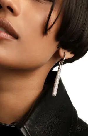 PDPAOLA Pavé Supreme Jupiter Single Hoop - Silver