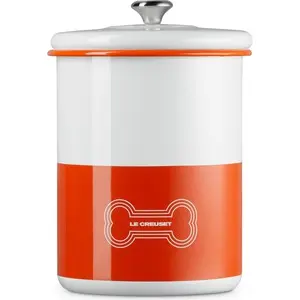 LE CREUSET Dog Treat Jar - Orange