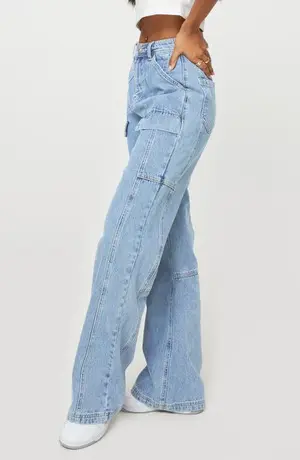 Princess Polly Chad Mid Rise Cargo Jeans