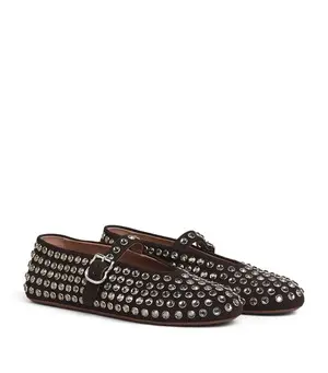 Alaïa Suede Ballet Flats - Brown