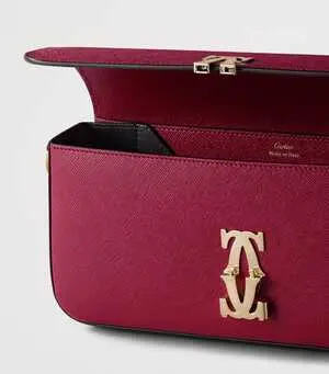 Cartier Leather C De East-west Shoulder Bag - Red