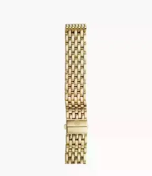 Michele 16mm Deco Seven-link Bracelet - Gold