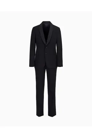 Giorgio Armani Soho Line Single-breasted Tuxedo In Wool Crêpe