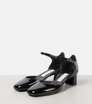 JIMMY CHOO Pixie 45 Patent Leather Mary Jane Pumps