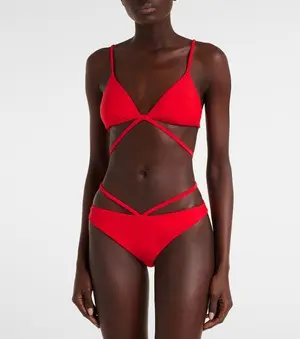 Simkhai Harlen Bikini Top - Red