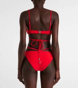 Simkhai Harlen Bikini Top - Red