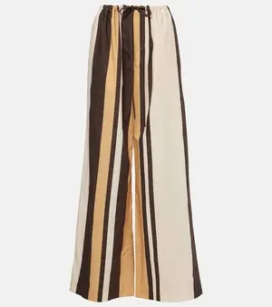 SIR. Savanna Striped Cotton Wide-leg Pants - Multicoloured