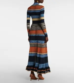 Ulla Johnson Evangeline Striped Lame Maxi Dress