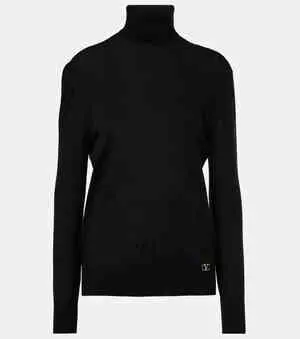 Valentino Garavani Cashmere And Silk Turtleneck Sweater