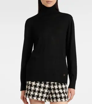 Valentino Garavani Cashmere And Silk Turtleneck Sweater
