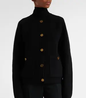TOTEME Wool And Cashmere-blend Cardigan - Black