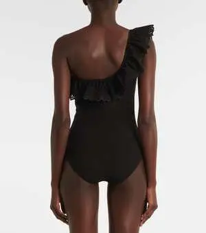 Ulla Johnson Solara Maillot Ruffled One-piece Swimsuit
