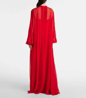 Costarellos Clarinda Pleated Maxi Dress