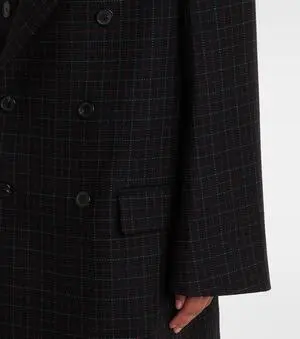 Wardrobe.NYC Oversized Checked Virgin Wool Coat