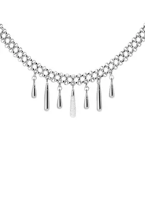 PDPAOLA Jelly Choker Necklace - Silver