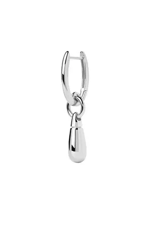 PDPAOLA PDPAOLA Jupiter Drop Hoop Earring Silver