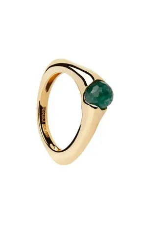 PDPAOLA Oasis Ring - Green Aventurine