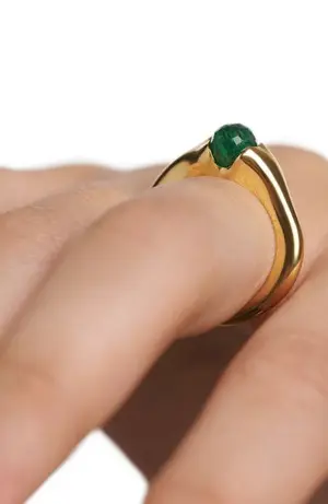 PDPAOLA Oasis Ring - Green Aventurine
