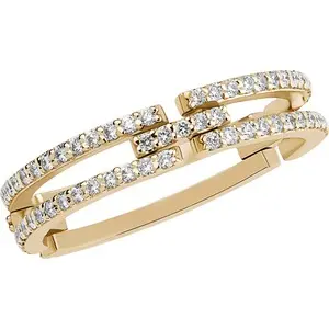 Lana Jewelry Tag Link Moveable Diamond Ring - Yellow