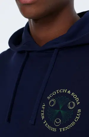 Scotch & Soda Graphic Cotton Hoodie