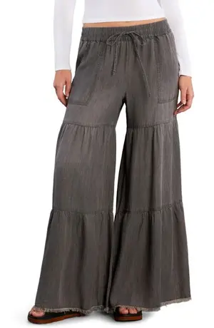Women's Tiered Wide-Leg Pants