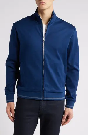 BOSS Shepherd Full Zip Sweatshirt - Dark Blue