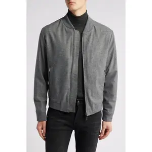 BOSS Hanry Bomber Jacket - Silver