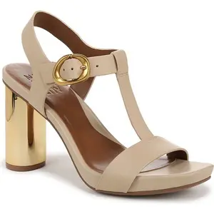 Naturalizer Jordis T-strap Sandals - Coastal Tan