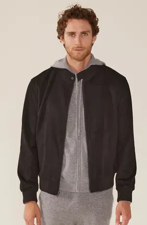 ITALIC Chase Bomber Jacket - Black