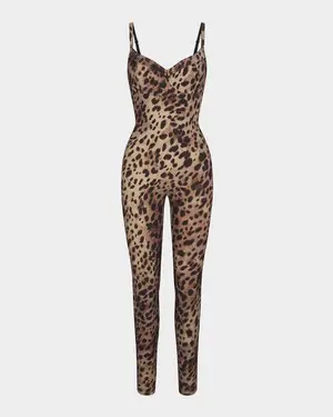 DOLCE & GABBANA X SKIMS Skims Body Catsuit - Leopard