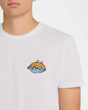 Derek Rose Apos;s Ripley Clam Crewneck T-shirt - White