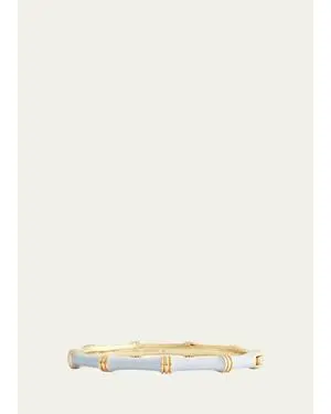 ANABEL ARAM JEWELRY Bamboo Enameled Bangle - Ltblue