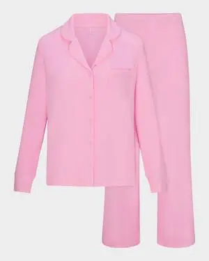 SKIMS Soft Lounge Ribbed Sleep Set Bubblegum