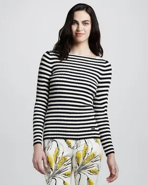 L'Agence Colorblock Lisa Plunge One-piece Swimsuit