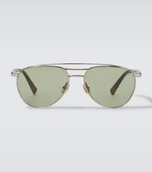 Brunello Cucinelli Silver Tone Eyewear For Men