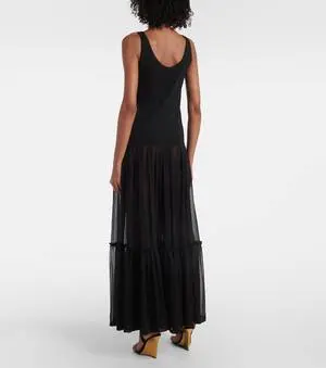 Saint Laurent Lamé Top - Black