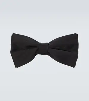 Valentino Garavani Silk Bow Tie - Black