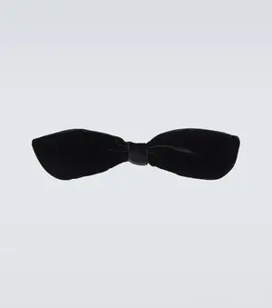Valentino Garavani Velvet Bow Tie - Black