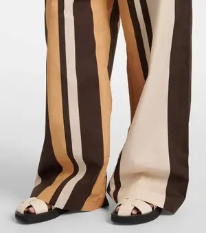 SIR THE LABEL Sir Savanna Striped Wide-leg Pants