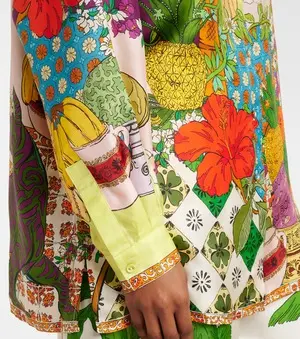 ALEMAIS Alémais Tiger Printed Silk Twill Shirt