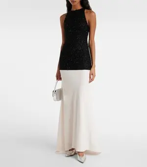 Staud Gabrielle Beaded Gown - Multicoloured