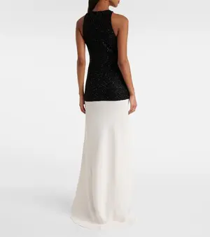 Staud Gabrielle Beaded Gown - Multicoloured