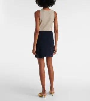Bottega Veneta Bouclé Midi Skirt - Blue