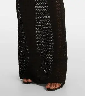Saint Laurent Pointelle Maxi Dress