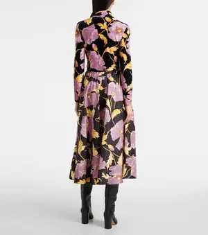 La DoubleJ Floral Midi Skirt