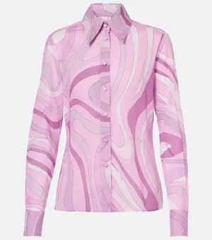 Emilio Pucci Orchidee Cotton Muslin Shirt - Pink