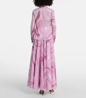 Emilio Pucci Orchidee Cotton Muslin Shirt - Pink