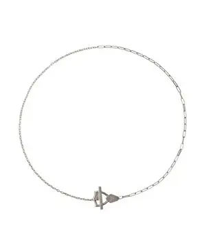 Burberry Shield Necklace - Silver